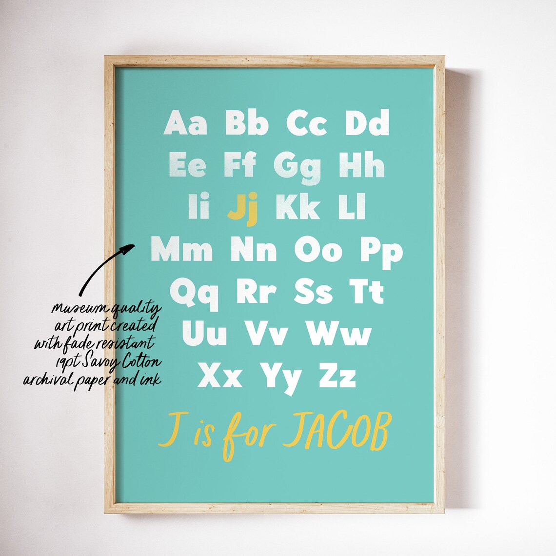 Custom Alphabet Name Print Custom Nursery Print Nursery Wall - Etsy