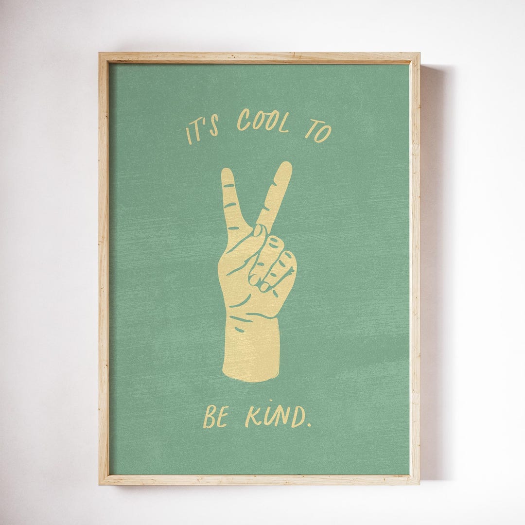 Peace Sign Art Print, Kids Room Decor (digital Download) - Etsy