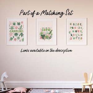 Plant Alphabet Print, Botanical ABC Poster, Classroom Poster, Plant Art ...
