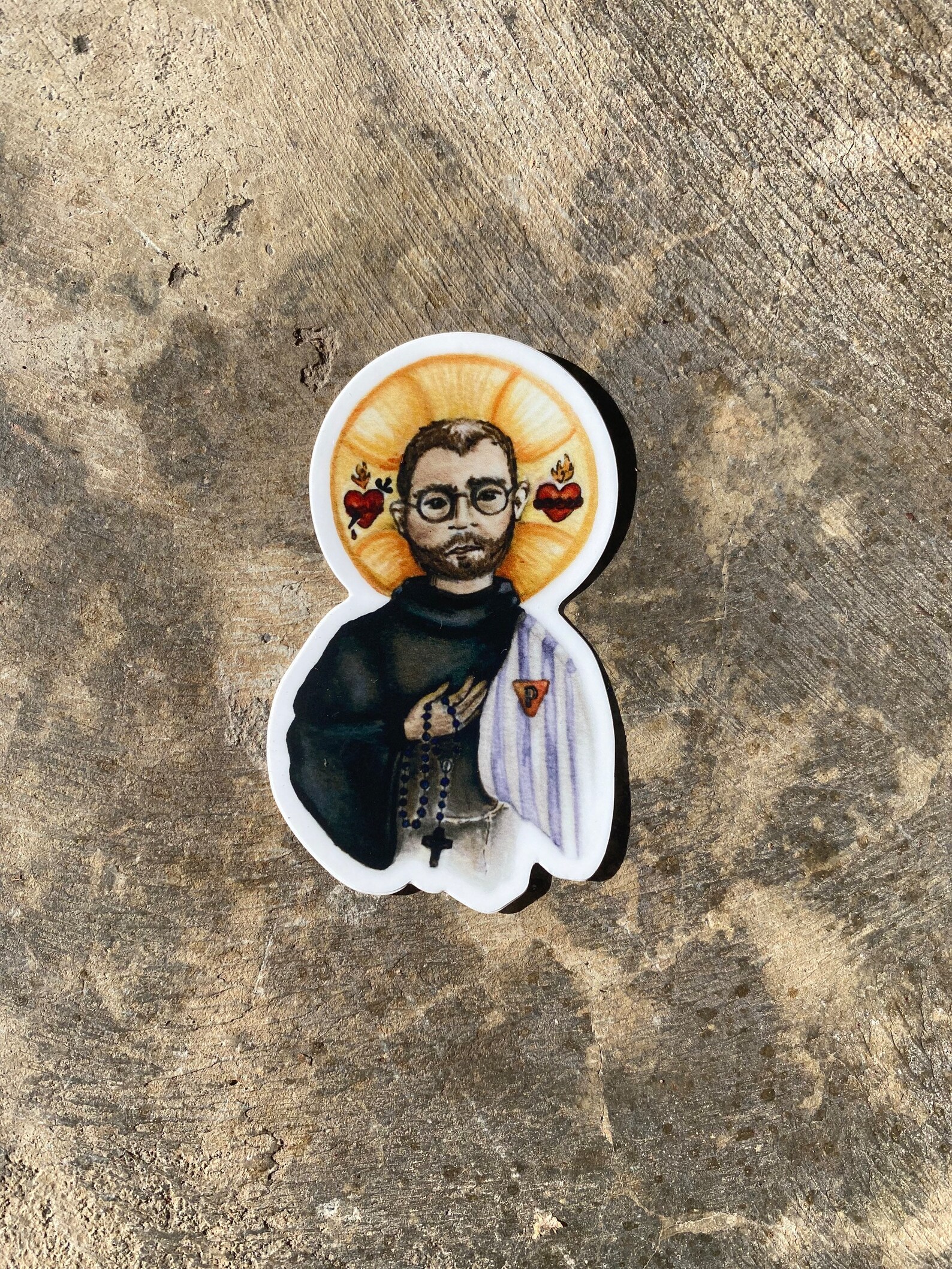 Saint Maximilian Kolbe Vinyl Sticker - Etsy