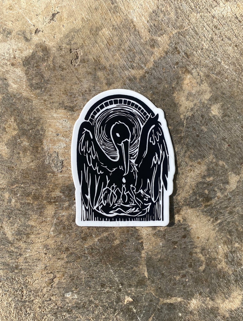 Pelican Vinyl Sticker - Etsy