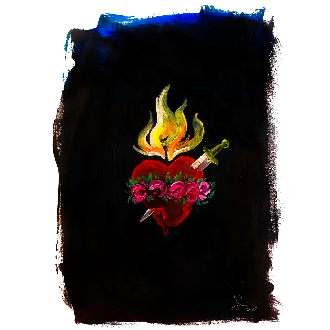 Sorrowful Heart (digital File) - Etsy