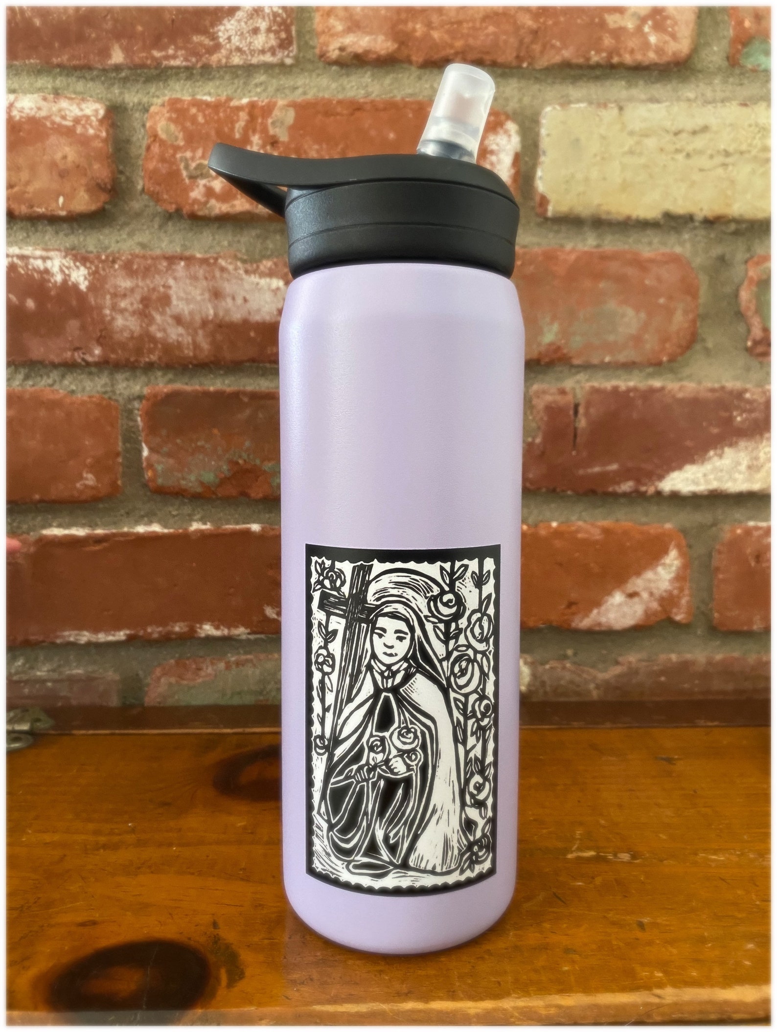 Saint Therese of Lisieux Linocut, Vinyl Sticker - Etsy