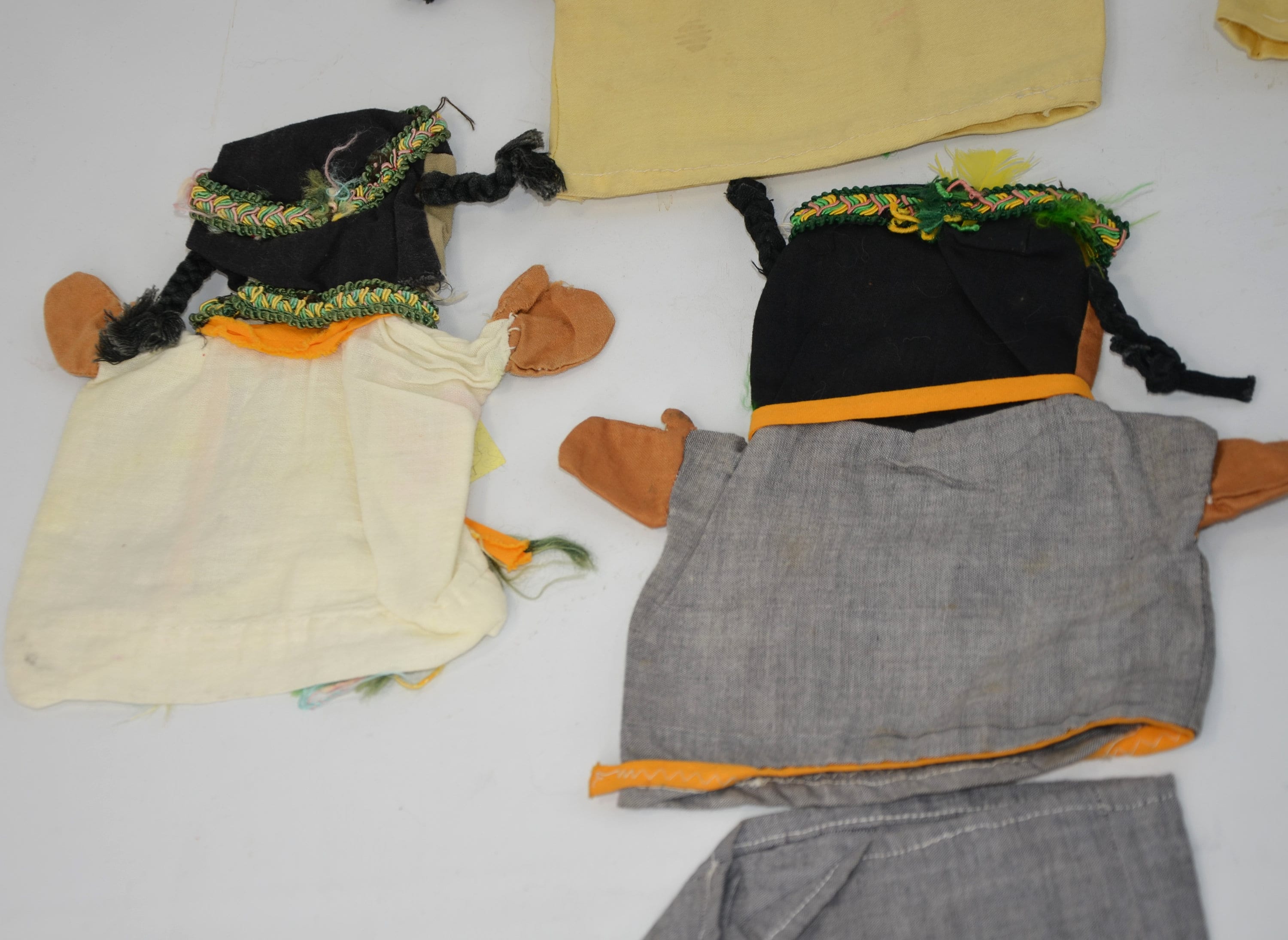 Native American Hand Puppets Lot of 5 Handmade Thanksgiving Indians ...