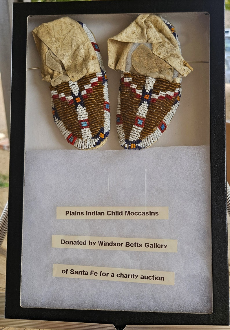Circa 1900-1910, Pair of Lakota Beaded, Childs Moccasins - Etsy