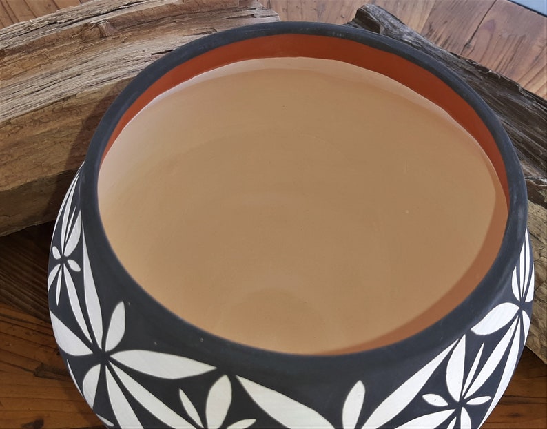 Signed Acoma Pueblo Flowers Pattern Pot - Etsy