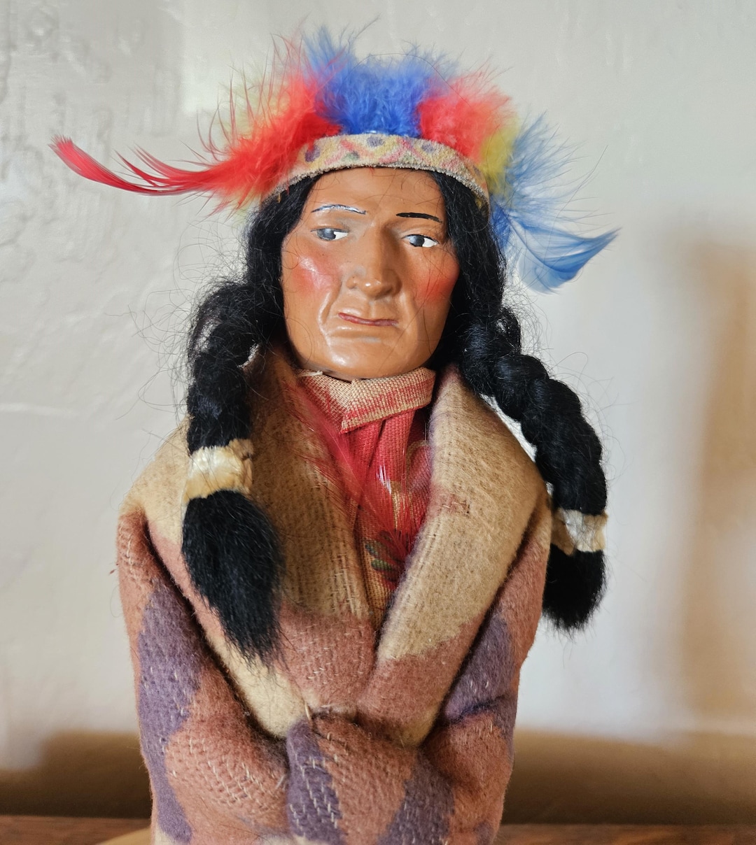 Circa 1940's, Skookum Doll With Metal Display Stand - Etsy