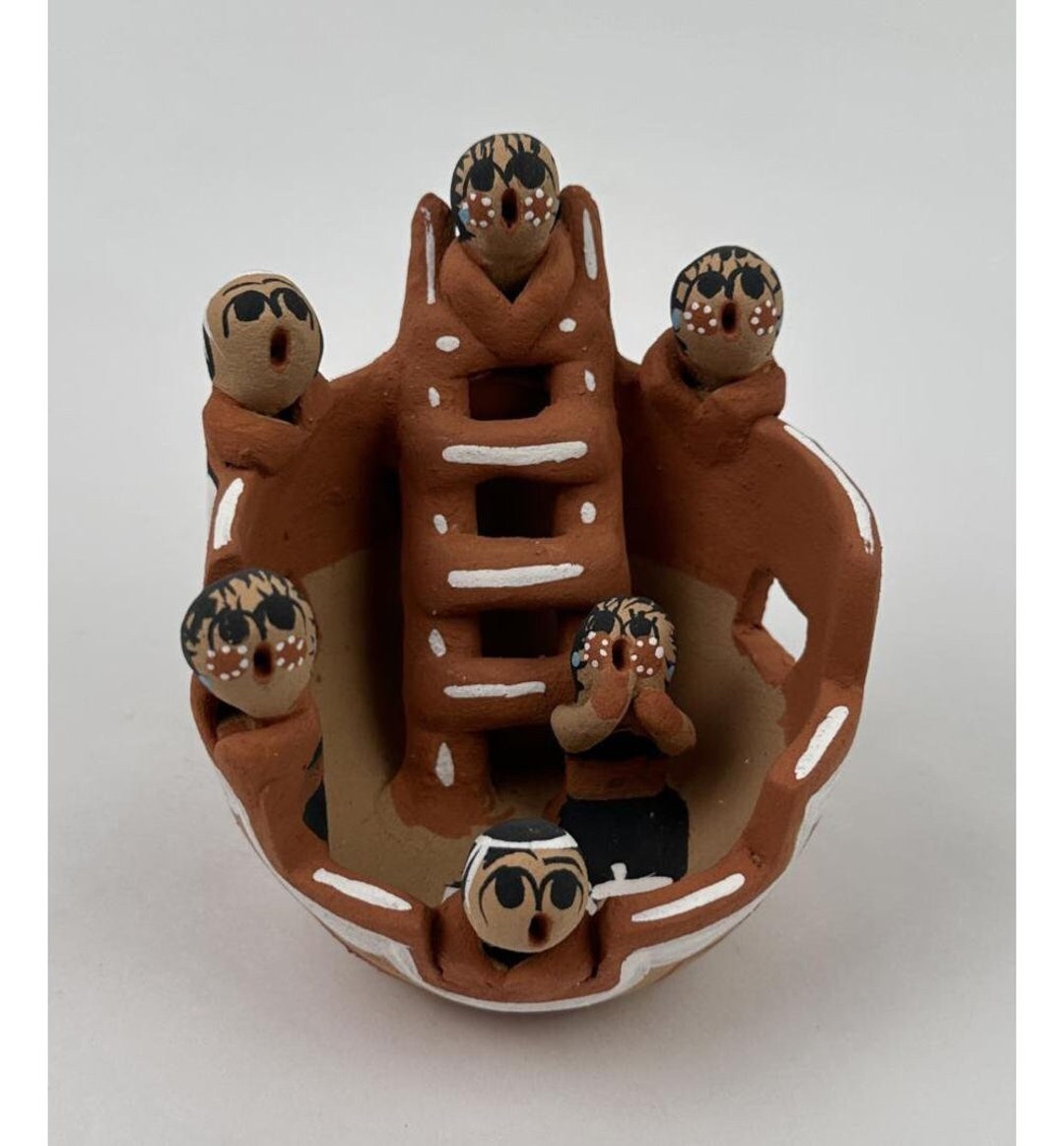 Jemez Pueblo Artist, Friendship Bowl, Signed Helen Sando Garcia - Etsy