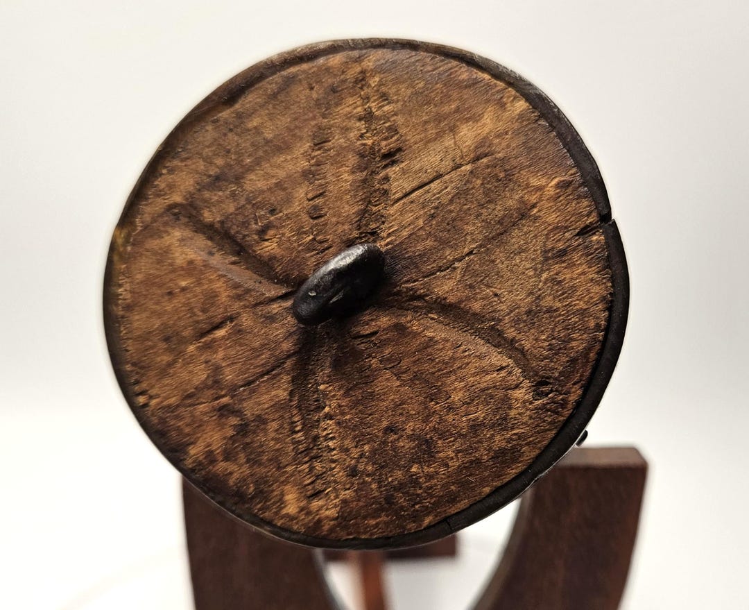 Circa 1700's, American Colonial Period, Deeply Carved, Black Powder ...
