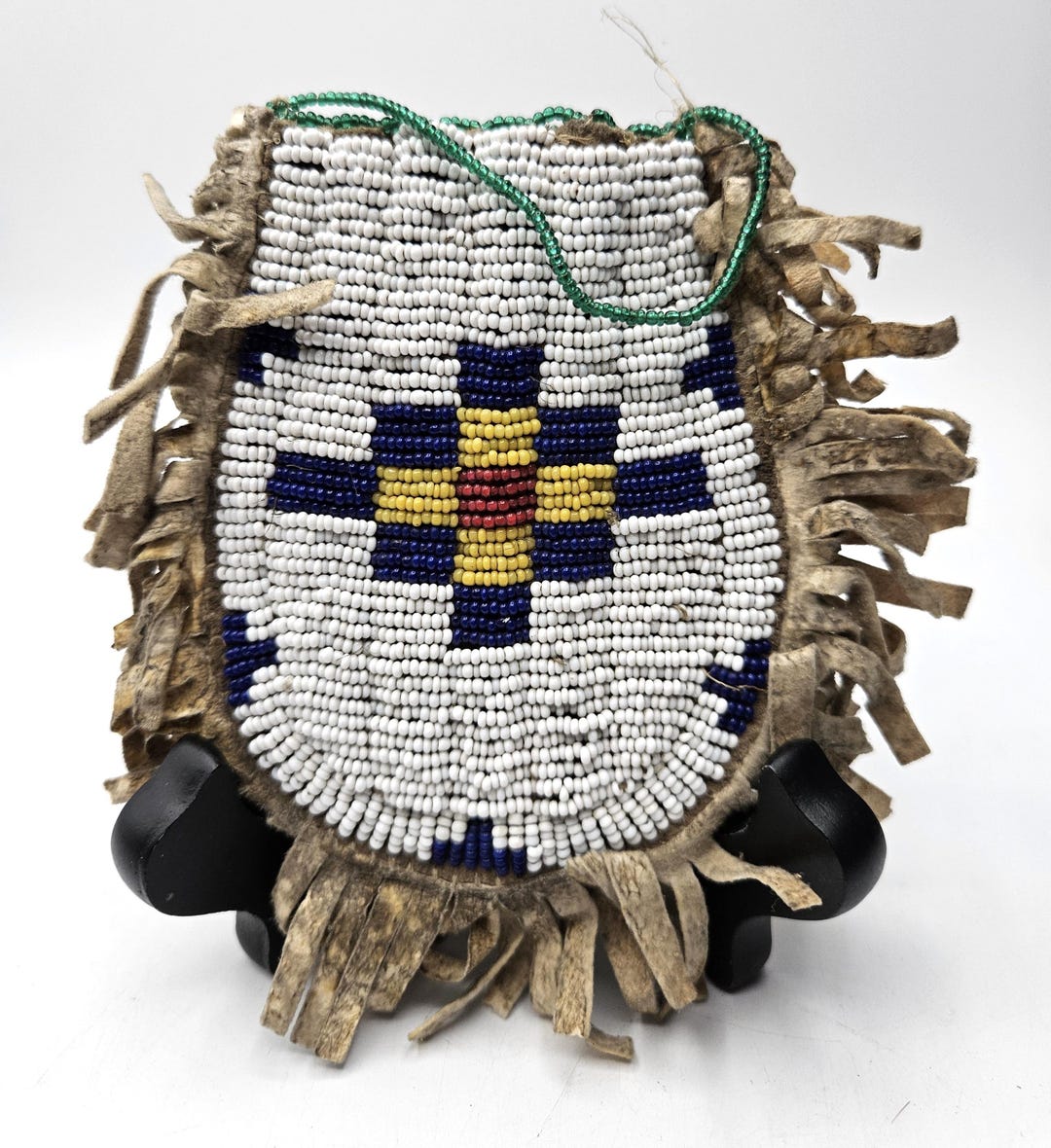 Vintage, Native American-made Beaded Bag, Likely a Medicine Man or ...
