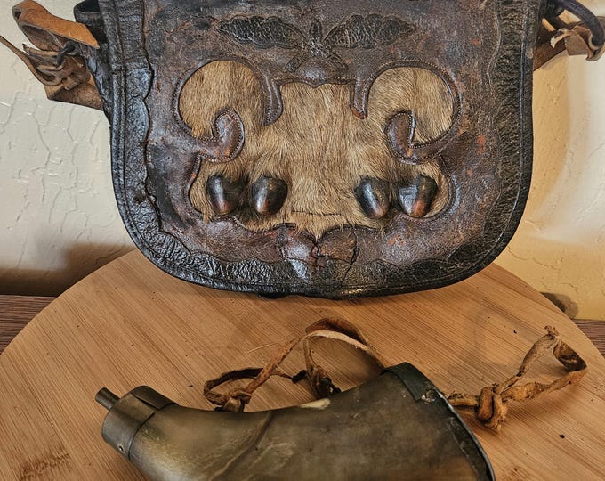 Original Frontiersman's Hunting/possibles Bag With Flattened Black ...