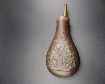 Civil War Powder Flask | Etsy