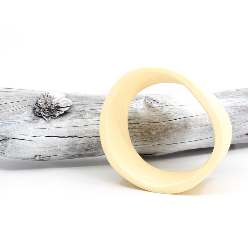 White Bangle - Etsy