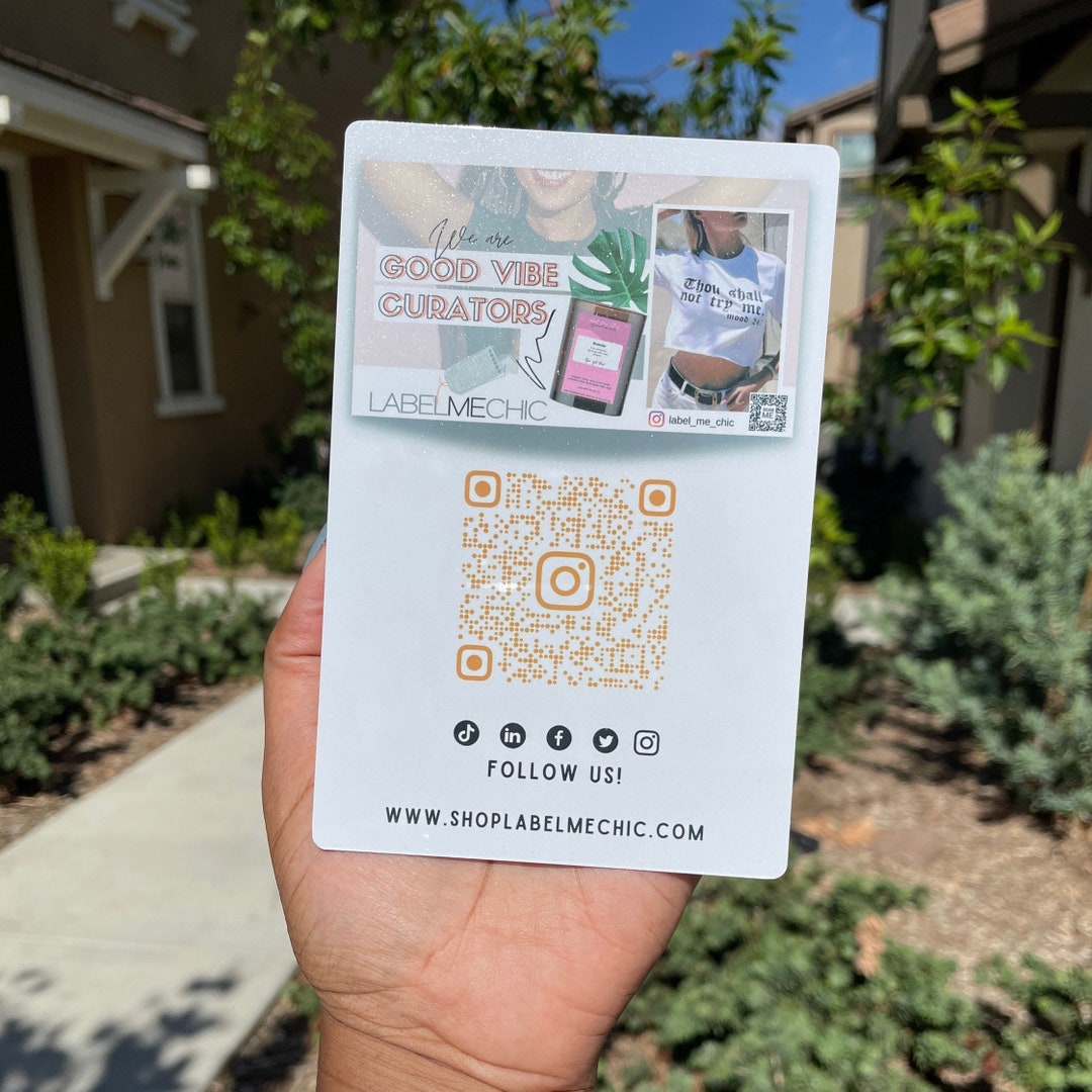 Mini QR Code Sign Pop up Shop - Etsy