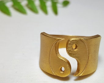 Yin yang ring | Etsy