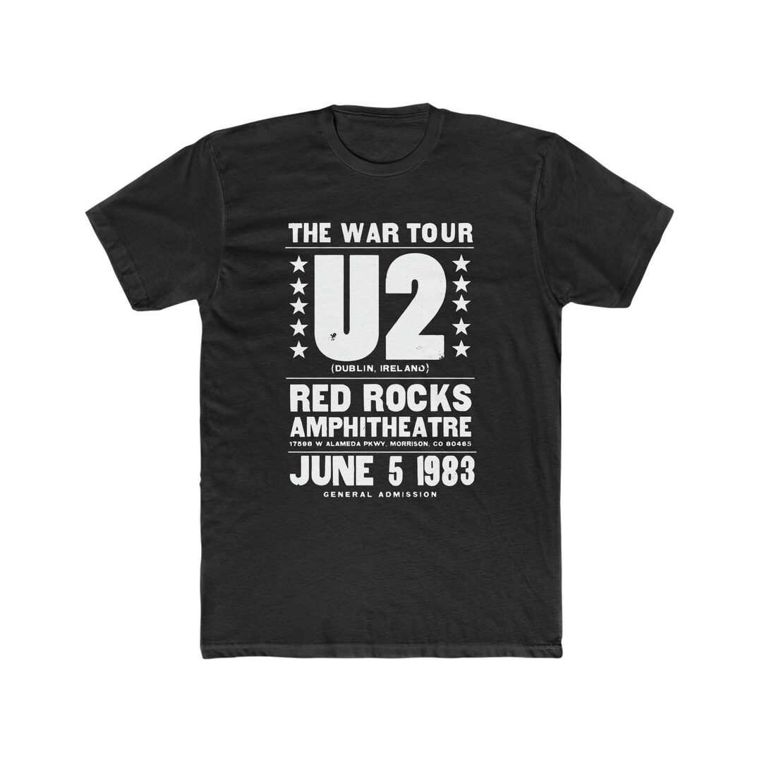 Vintage U2 War Tour 1983 Concert Poster Tee - Etsy