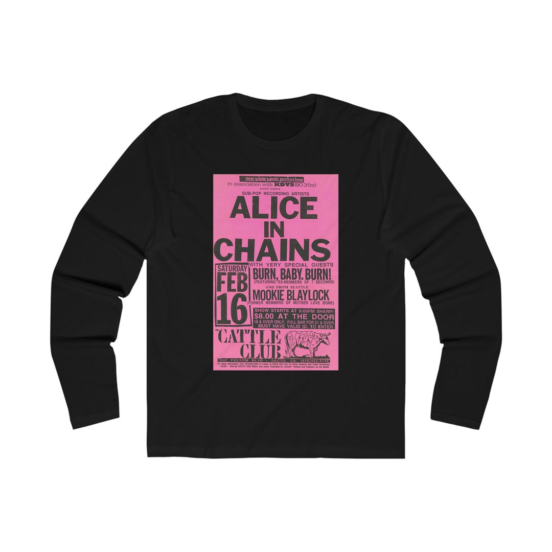 Vintage Alice in Chains Concert Poster Tee - Etsy