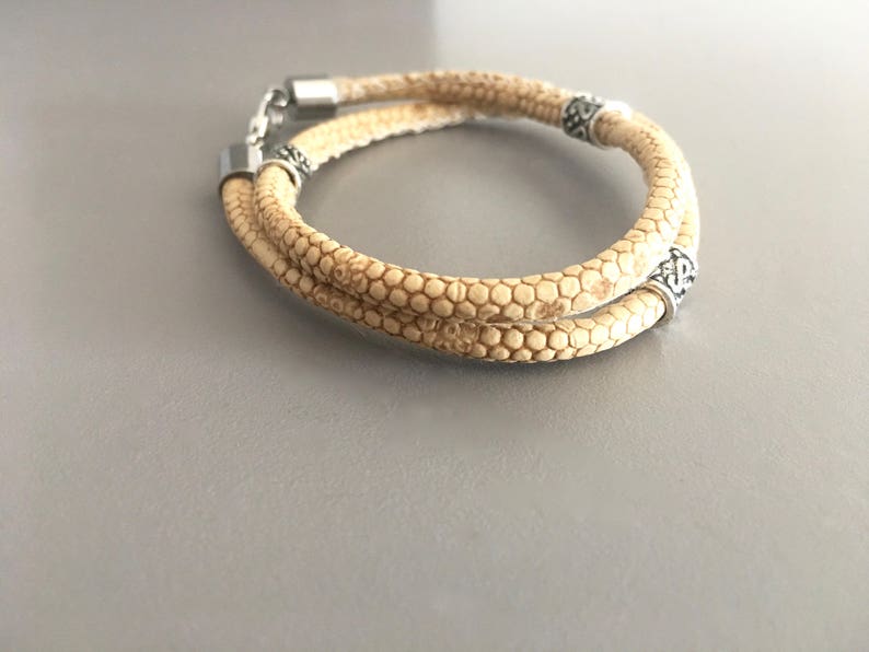 FOR HIM BRACELET Gift for Men Python Leather Bracelet | Etsy