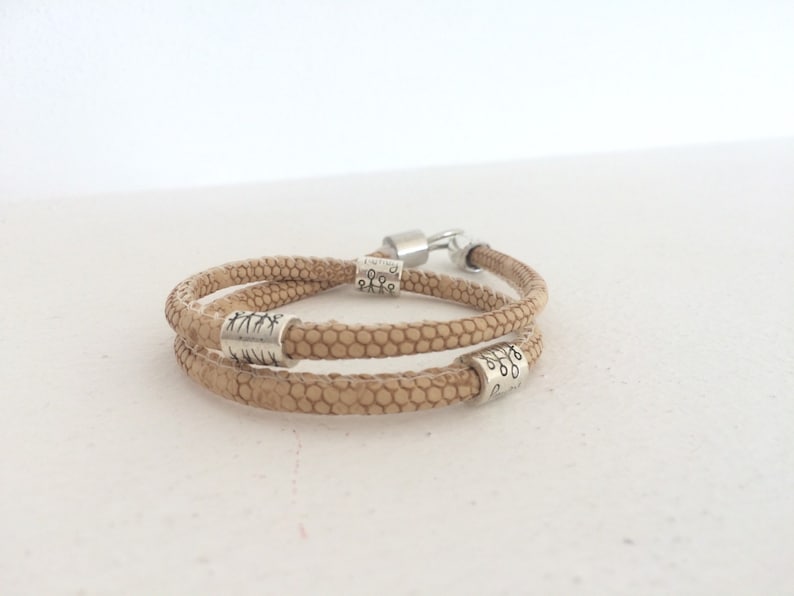 FOR HIM BRACELET Gift for Men Python Leather Bracelet - Etsy