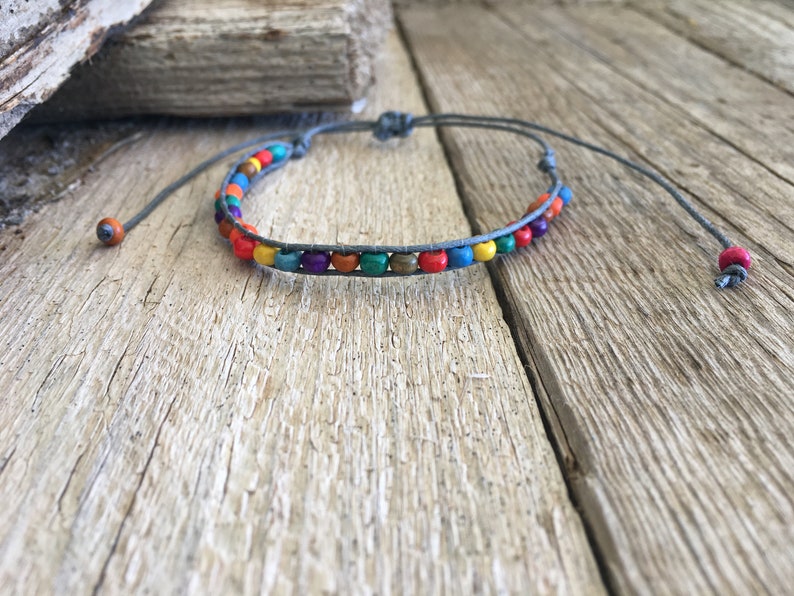 MINIMALIST MEN BRACELET Simplistic Beaded Cord Bracelet - Etsy