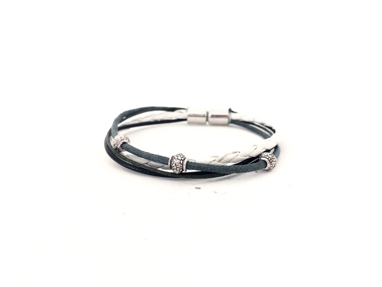 FOR MEN BRACELE, Multi Thread Bracelet, for Him Bracelet, Fiber and Eco ...