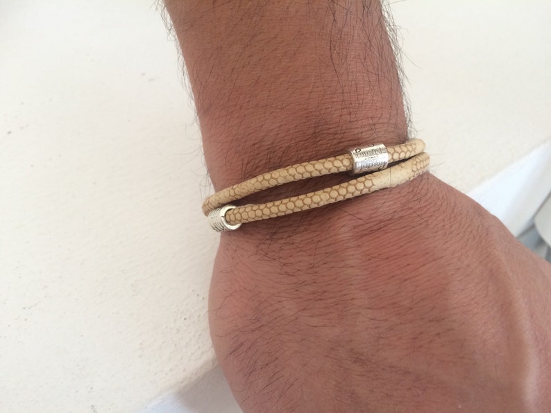 FOR HIM BRACELET Gift for Men Python Leather Bracelet | Etsy