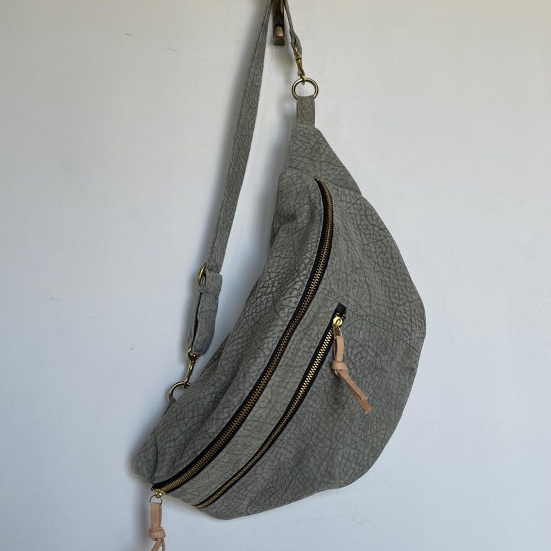 Leather Slouchy Boho Sling Bag - Etsy