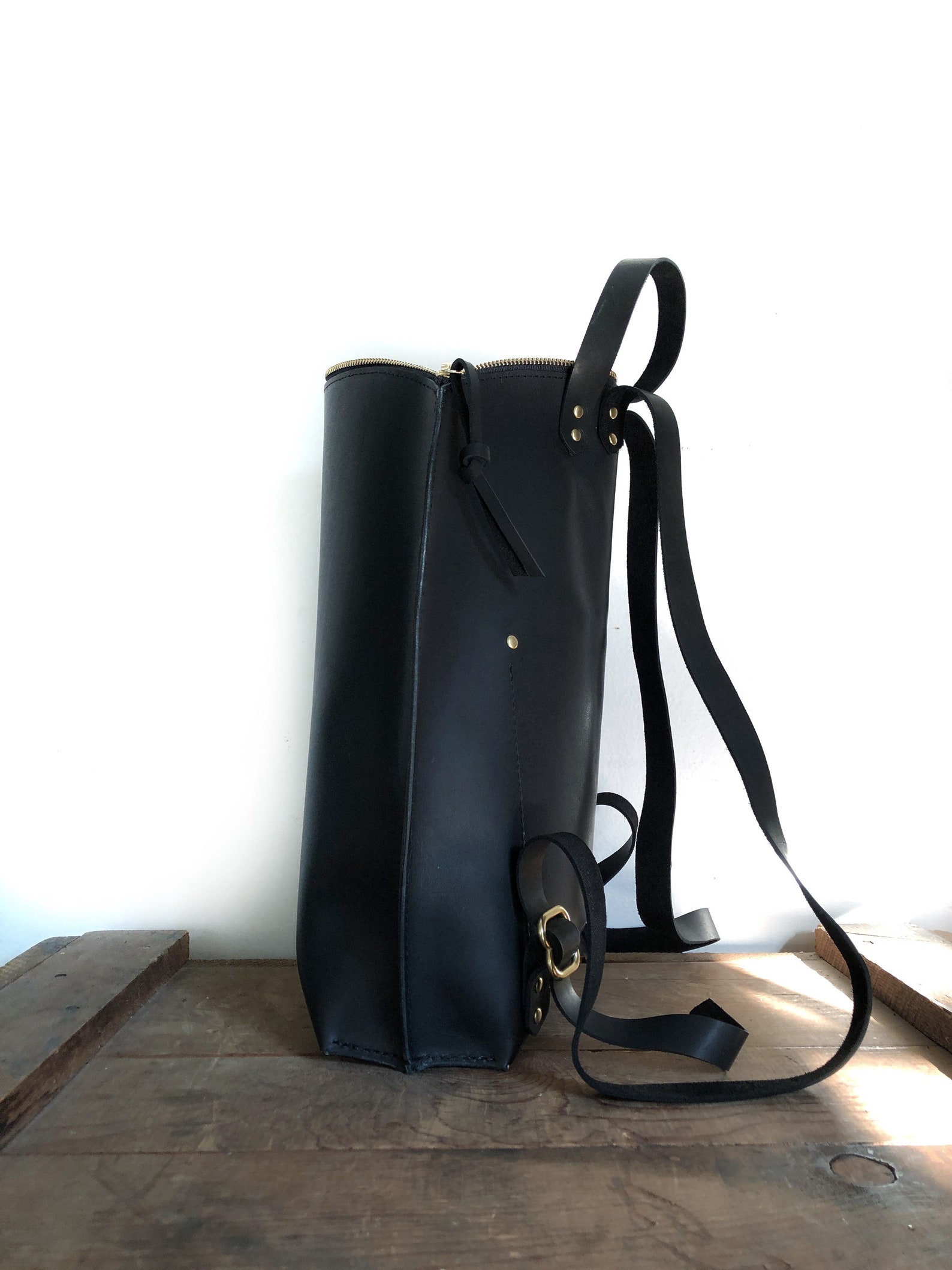 Small Leather Backpack Mini Leather Backpack Minimalist - Etsy