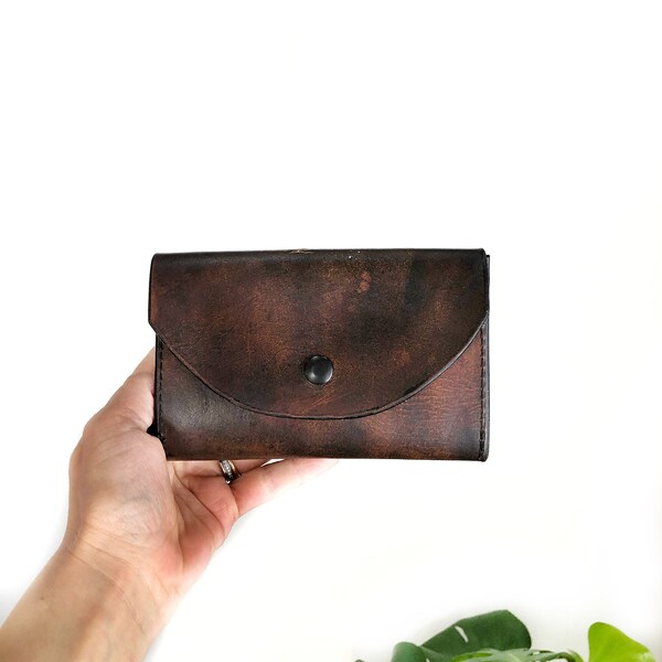 Small Leather Wallet - Etsy