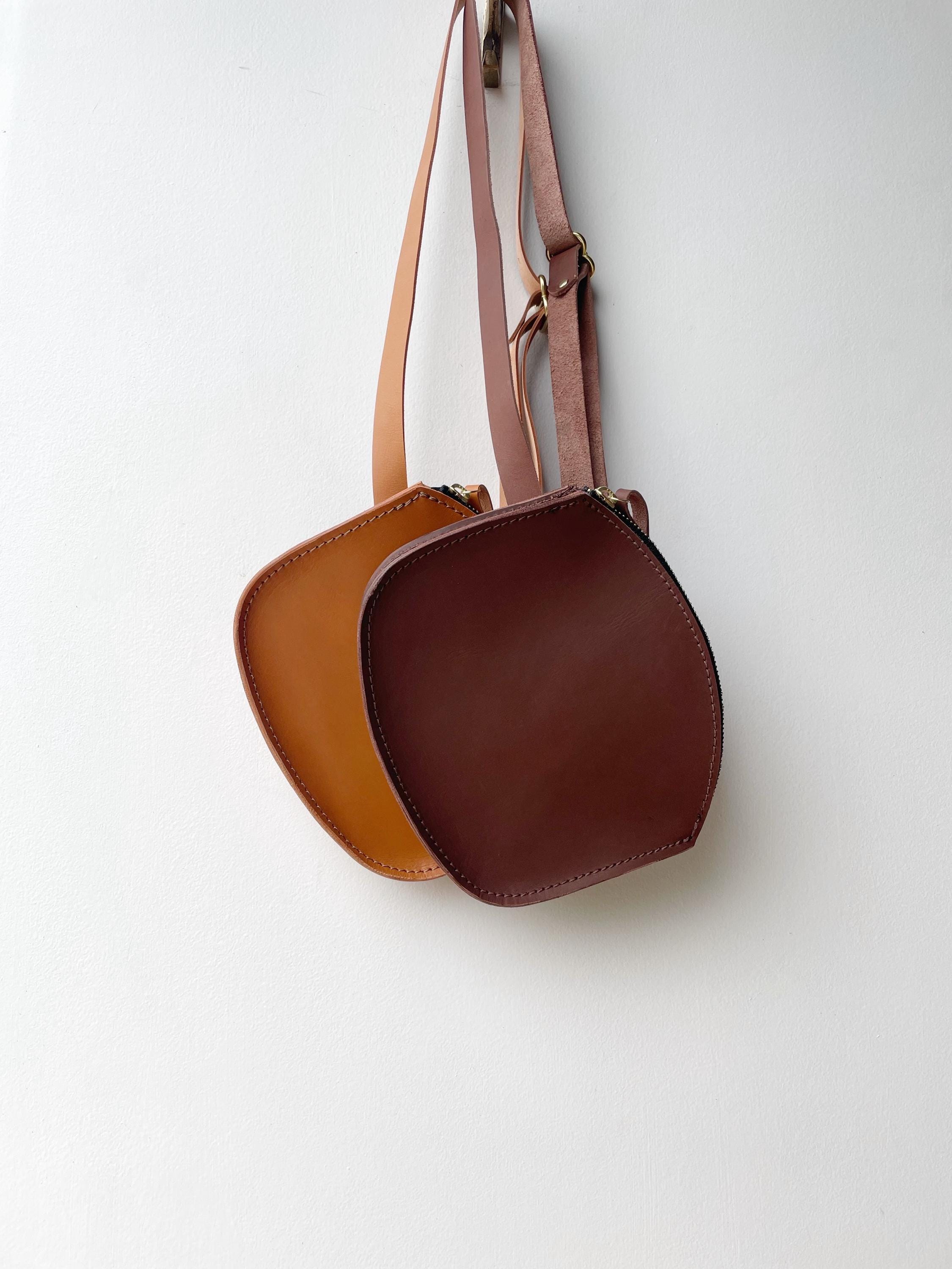 Handmade Leather Sling Bag - Etsy