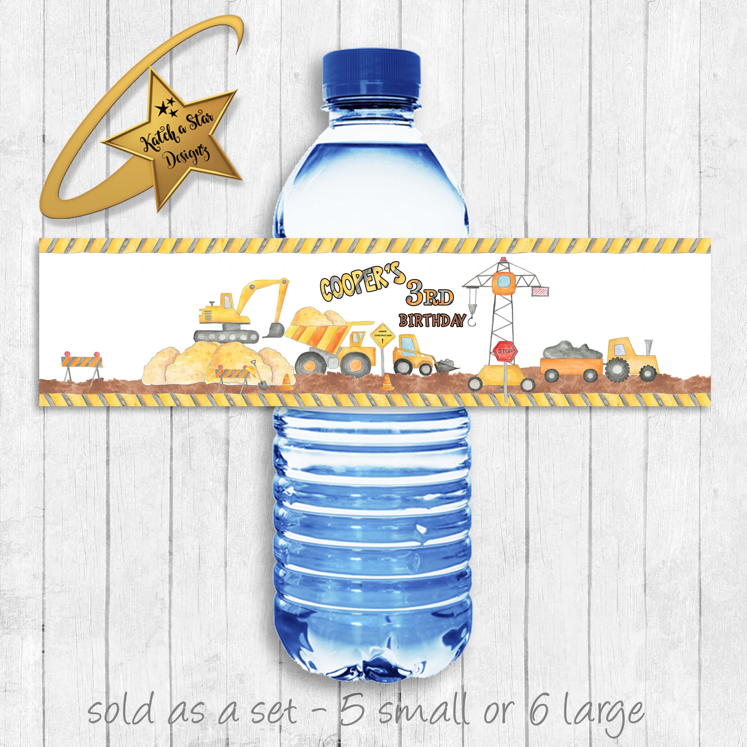 Construction Party Digger Excavator Personalised Birthday - Etsy Australia