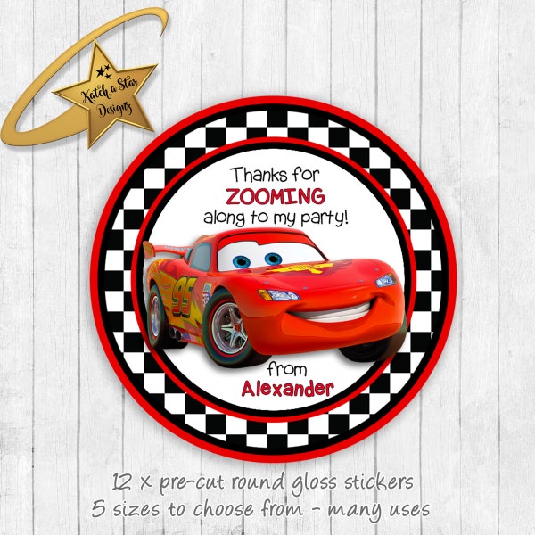 Lightning Mcqueen Car Stickers - Etsy Australia