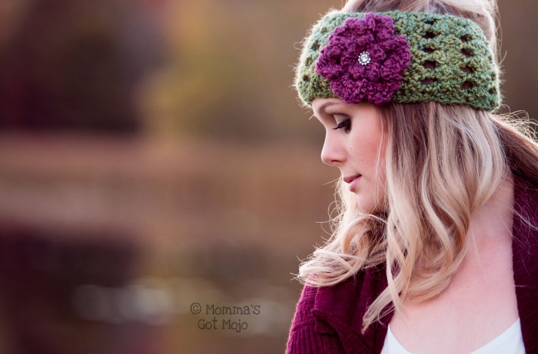Crochet Pattern for the "country Cottage Ear Warmer," PDF, Instant ...