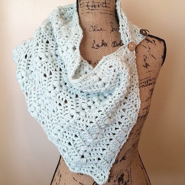 Crochet Pattern for the Wheat Berry Button-up Cowl, PDF Instant ...