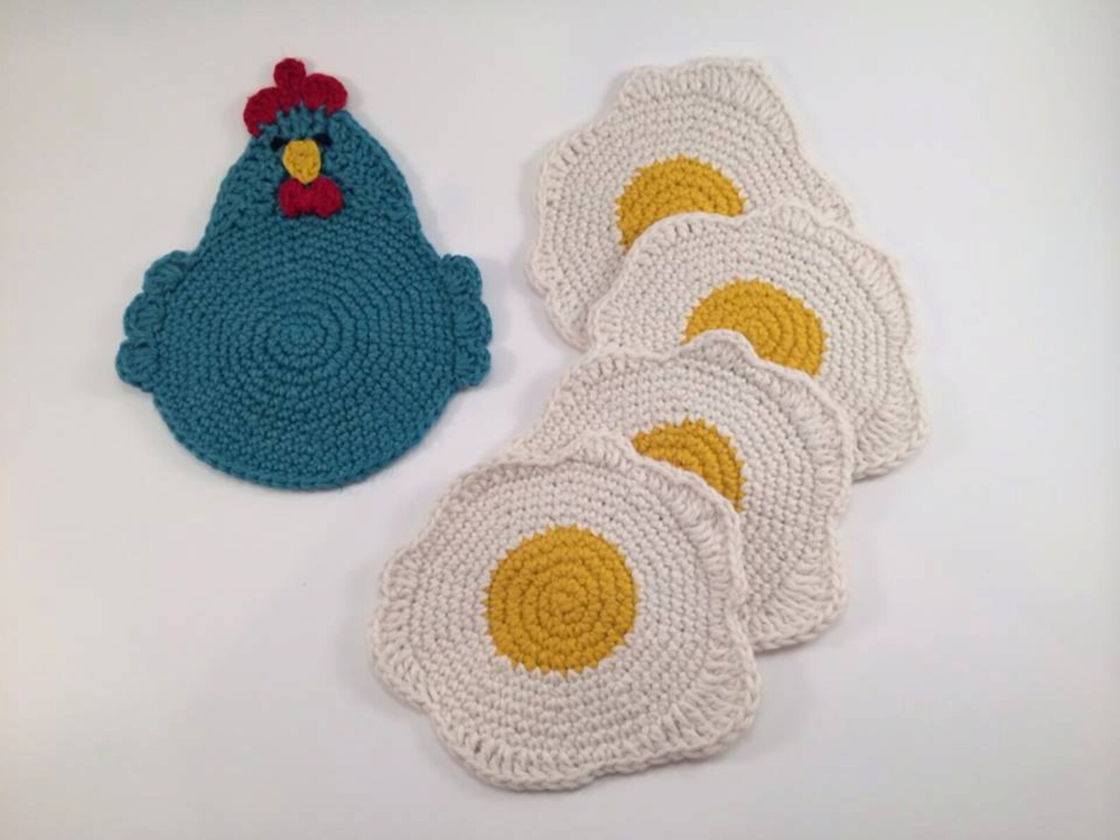 Crochet Pattern for the chicken or the Egg Coaster - Etsy