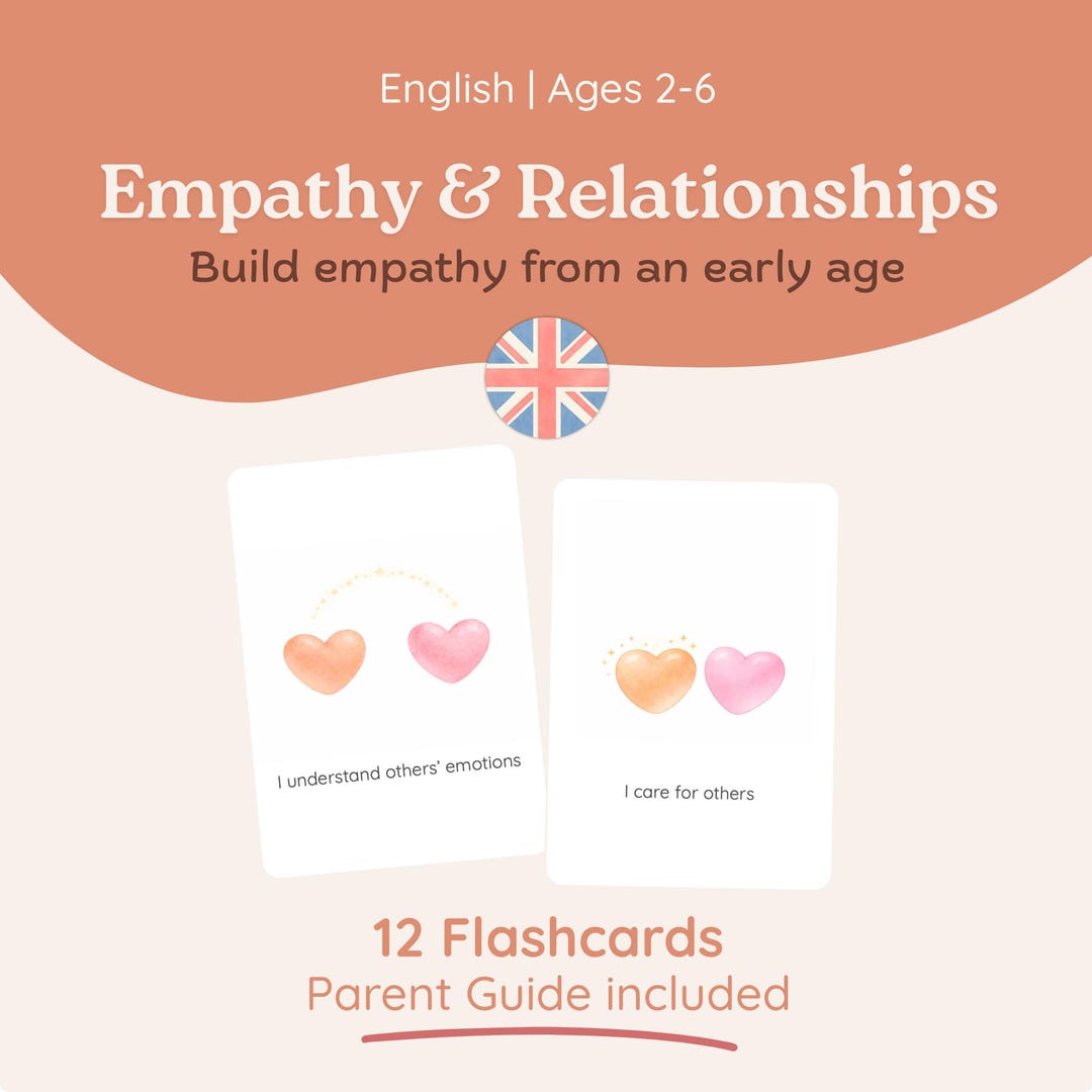 Empathy Flashcards for Kids | Social Emotional Learning SEL | Preschool ...