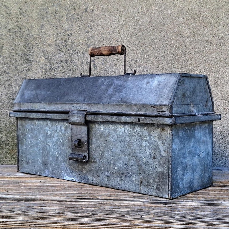 Galvanized Tool Box - Etsy