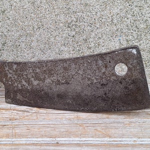 Antique Butcher Slaughterhouse Foster Brothers #2190 Solid Steel Maple ...