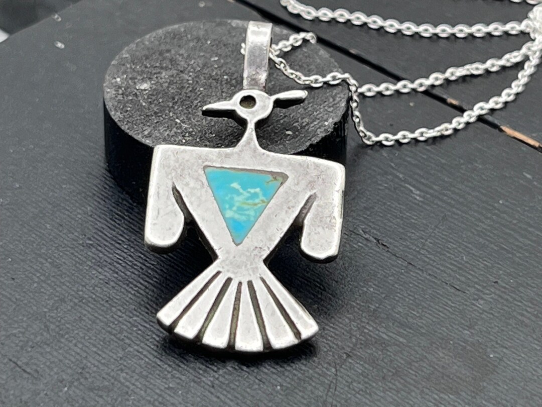 Vintage Silversmith Made Native American Diné (navajo) Sterling Silver ...