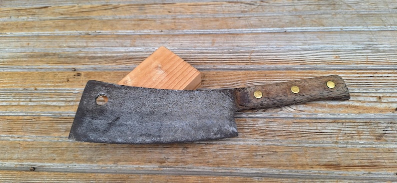 Antique Butcher Slaughterhouse Foster Brothers #2190 Solid Steel Maple ...