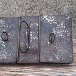 Antique 19th Century Tin Knocker Hand Made Three Compartment Cash Till ...