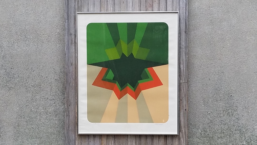 Vintage Marko Spalatin Artist Pencil Signed Limited 23/70 Geometric ...