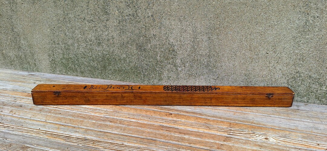 Vintage Japanese Bamboo Fly Rod Kiraku & Co. Grampus Fly Rod Box Case ...