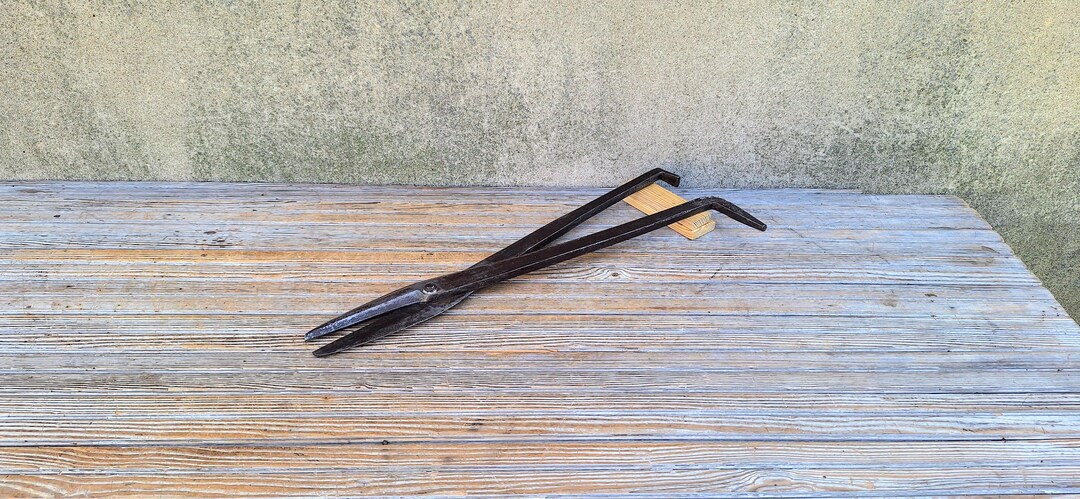 Antique 19th Century Cast Steel Blacksmith Bookbinding Bench Shears ...
