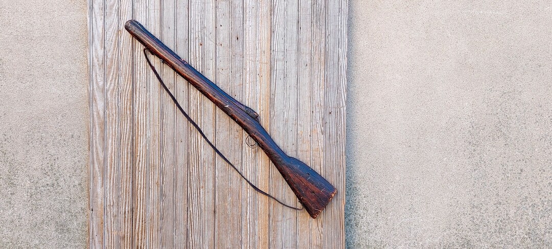 Antique Hand Carved WWII Theater Made Folk Art Trench Art M1903 ...