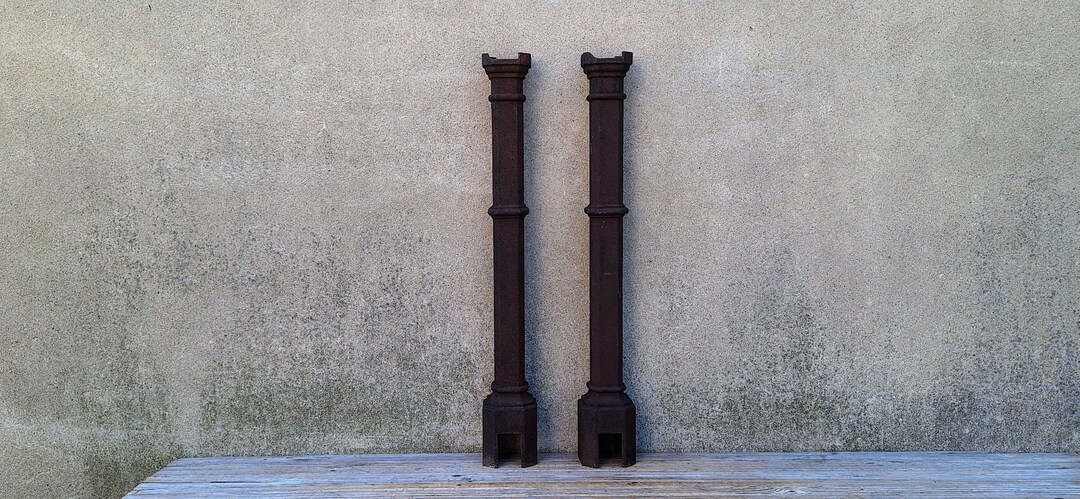 Outstanding Set of Two Late 19th Century Architectural Cast Iron ...