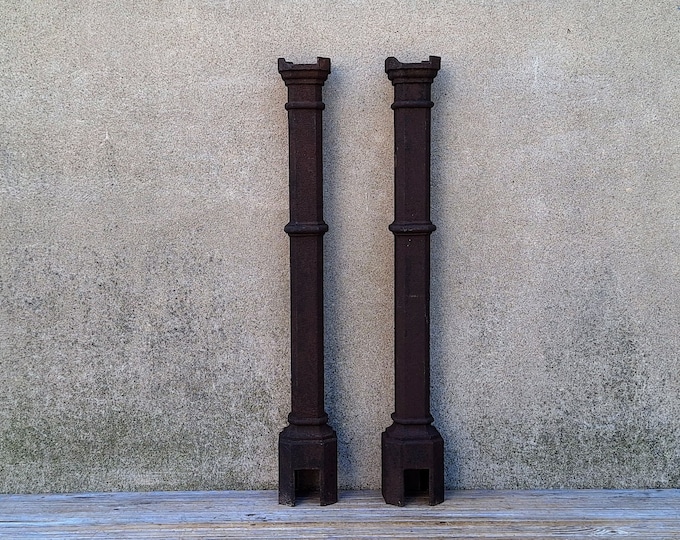 Outstanding Set of Two Late 19th Century Architectural Cast Iron ...
