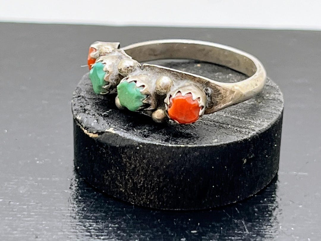 Vintage Diné (navajo) Silversmith Made Sterling Silver Natural ...