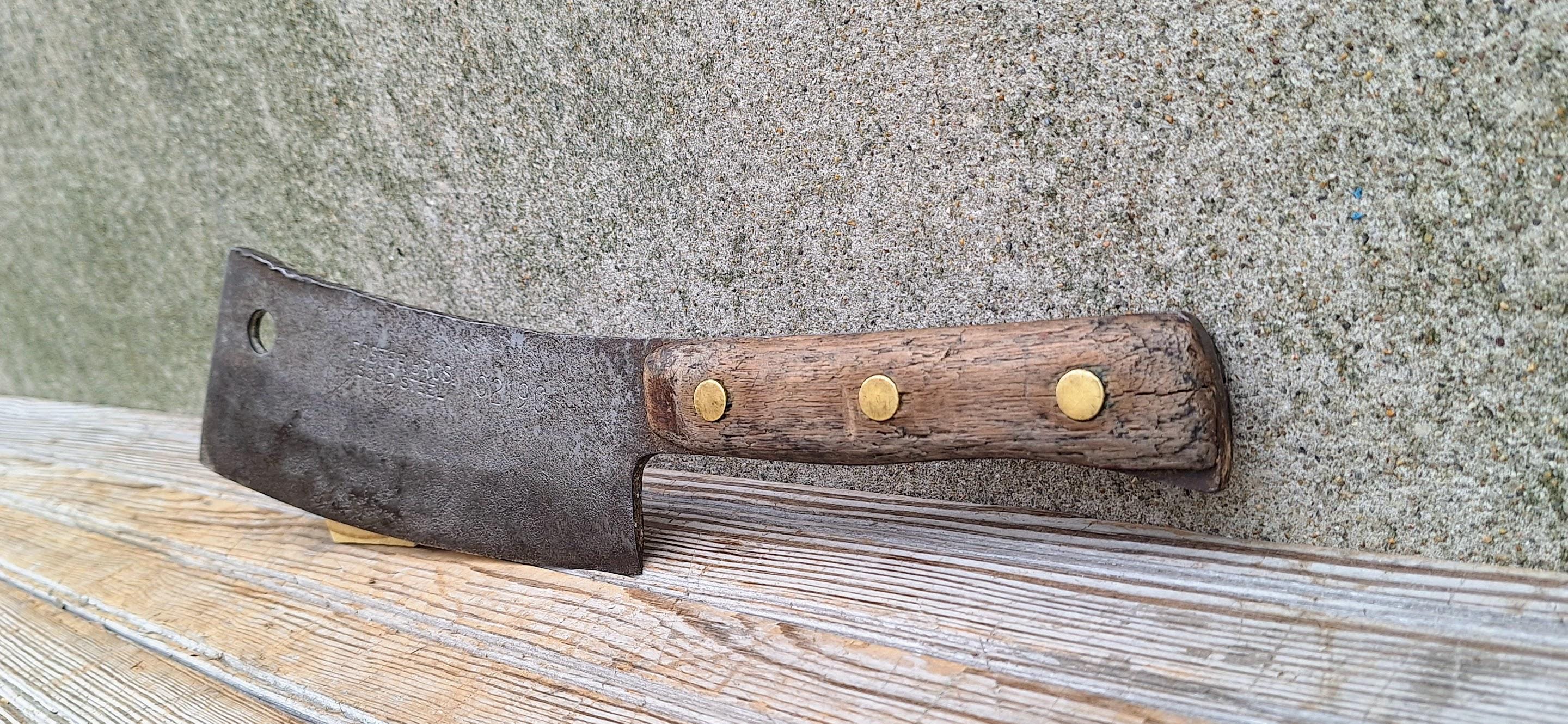 Antique Butcher Slaughterhouse Foster Brothers #2190 Solid Steel Maple ...