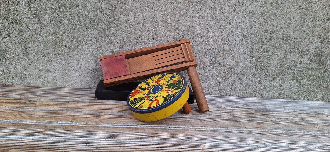 Set of Two Vintage Antique Party Noise Makers Parade Clackers Tin ...